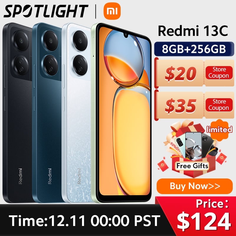 Global Version Xiaomi Redmi 13C MTK Helio G85 Octa core 50MP Camera ...